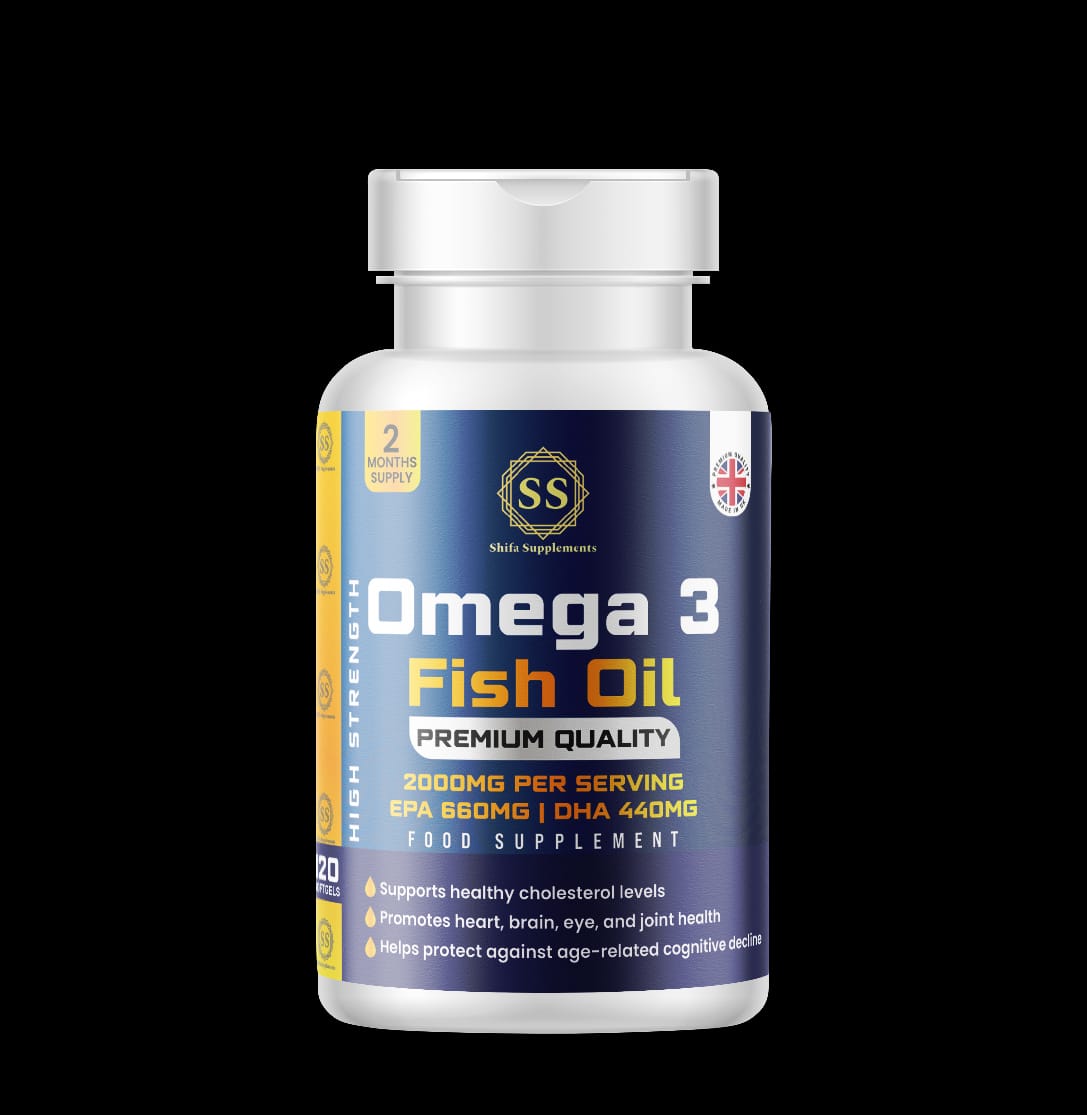 Halal Omega 3 Fish Oil 2000mg per serving– High Strength EPA & DHA | S ...
